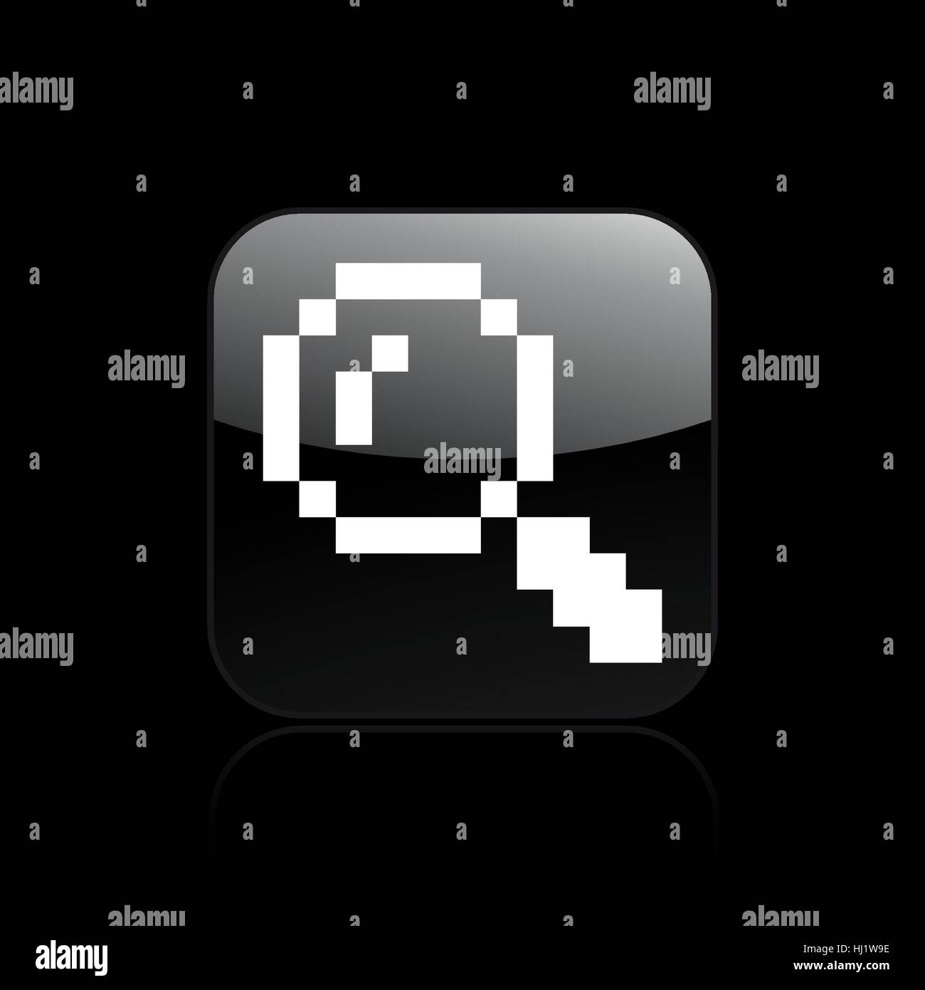 Vector illustration of single isolated pixel computer icon Stock Photo ...