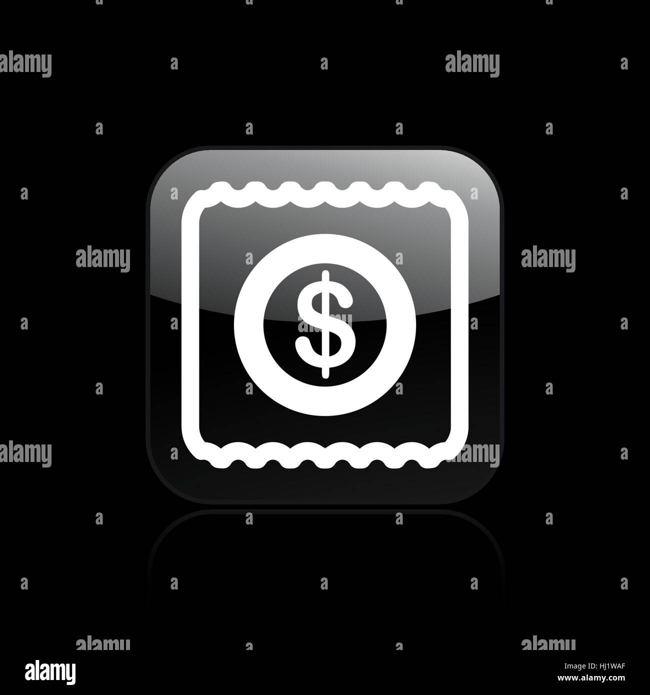 Vector illustration of single isolated pay icon Stock Photo - Alamy