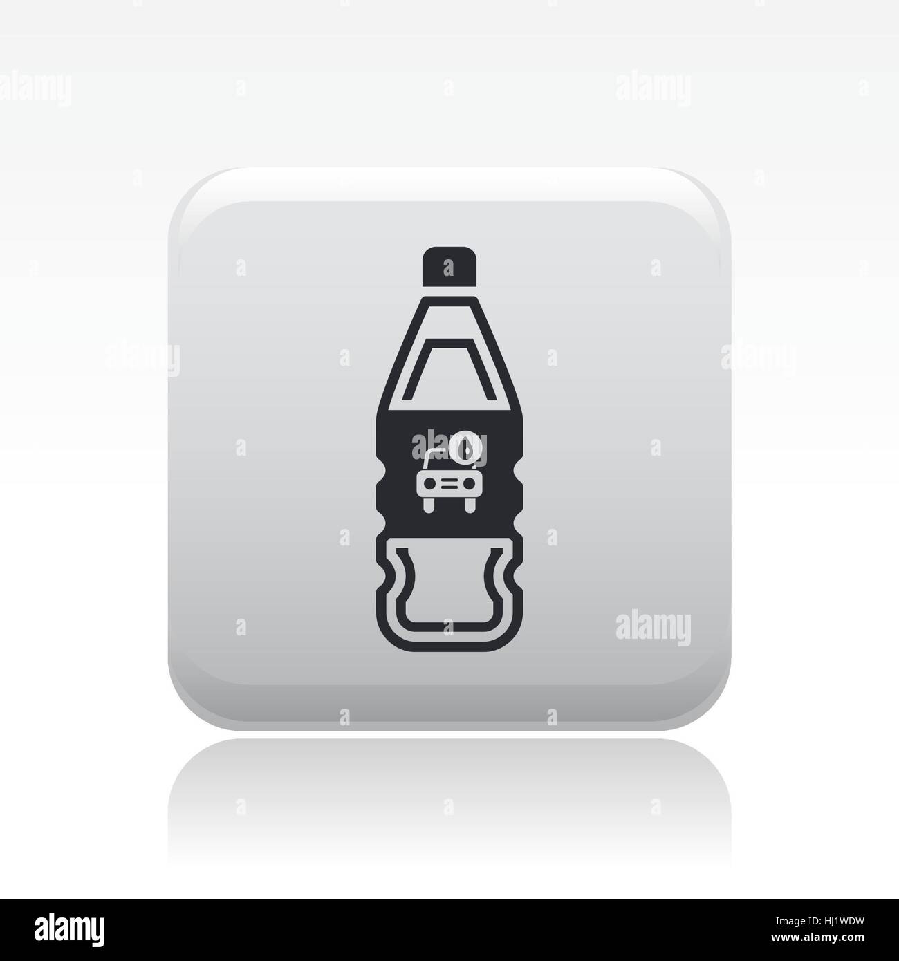 Vector illustration of single isolated car wash soap bottle icon Stock ...