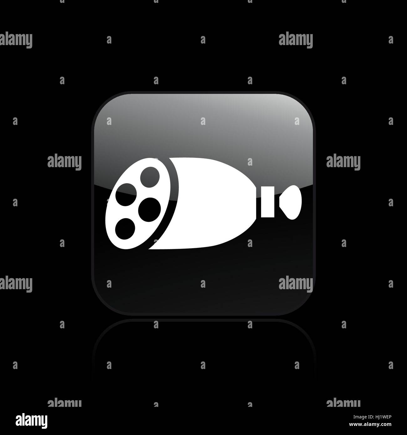 Vector illustration of single isolated salami icon Stock Photo - Alamy