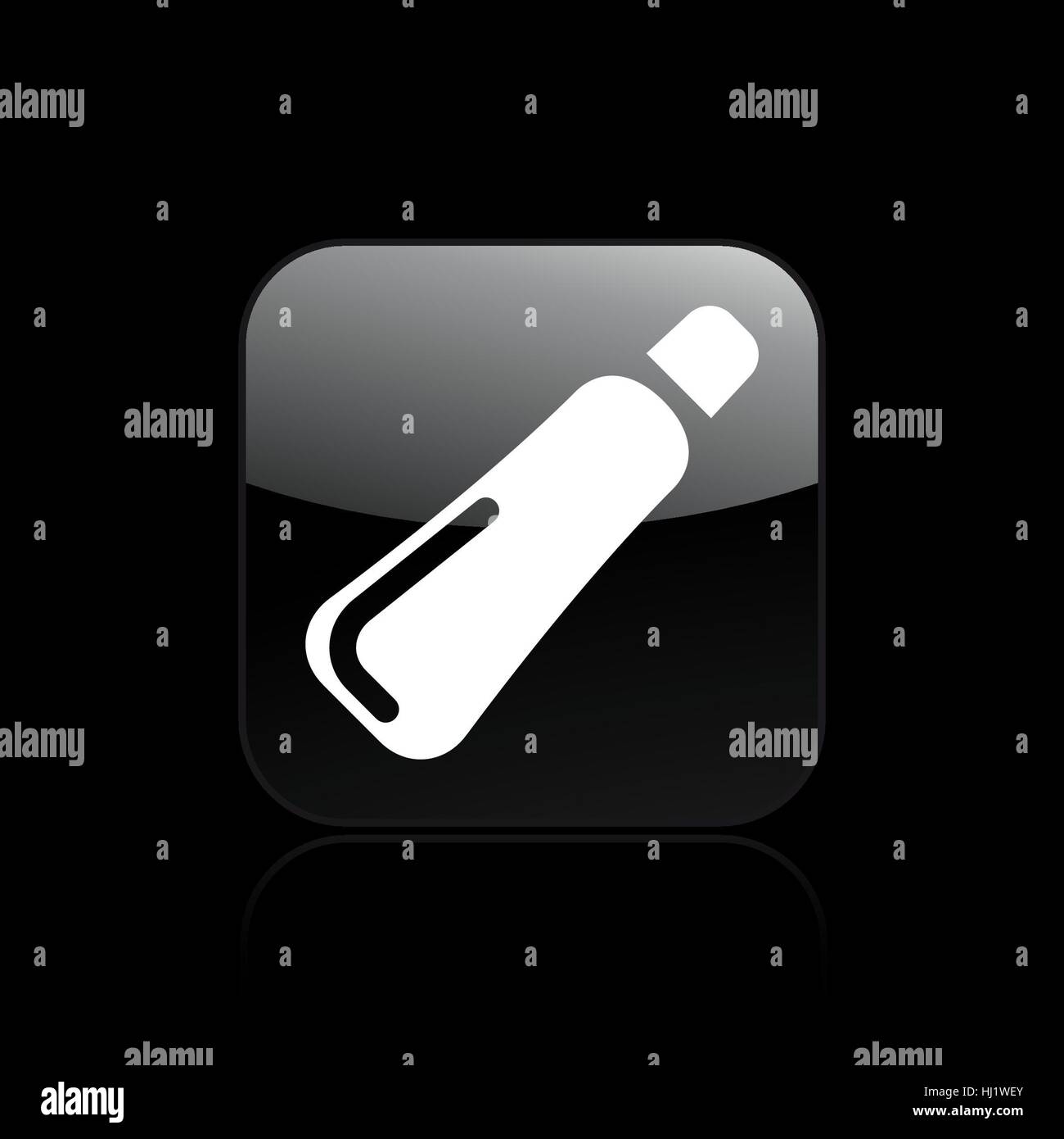 Vector illustration of single isolated tube icon Stock Photo - Alamy
