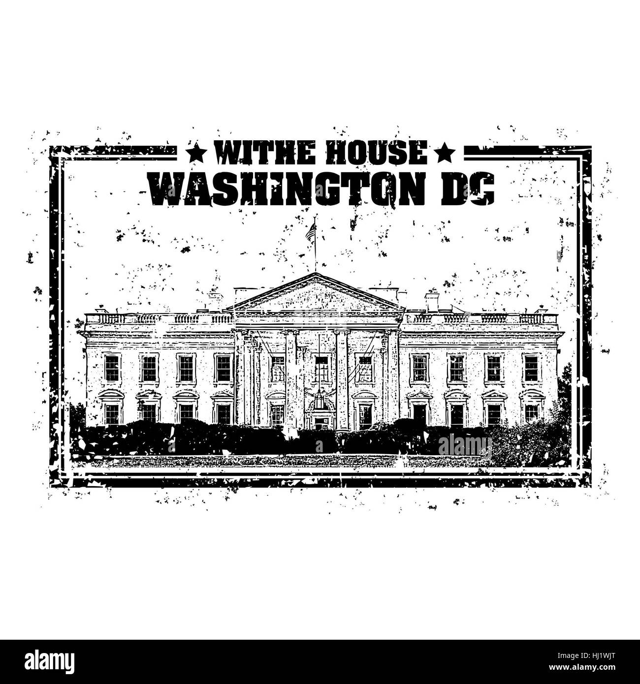 Vector illustration of single isolated Washington icon Stock Photo - Alamy