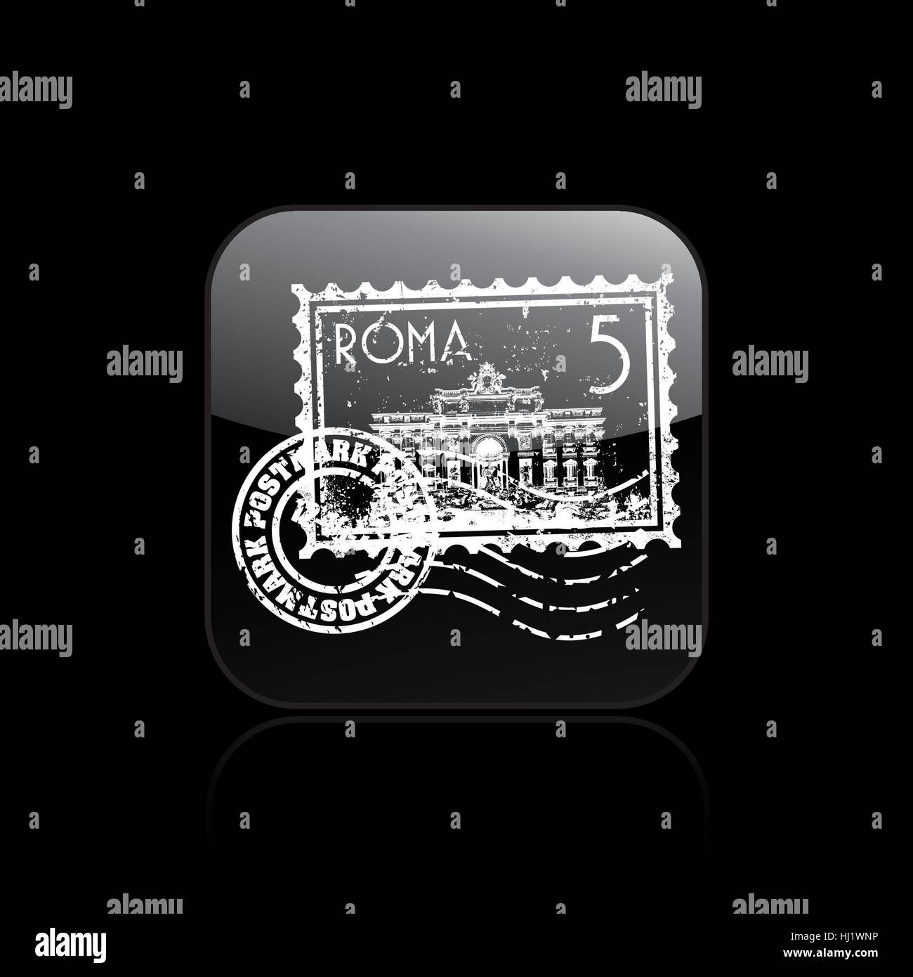 Vector illustration of single isolated Roma icon Stock Photo - Alamy