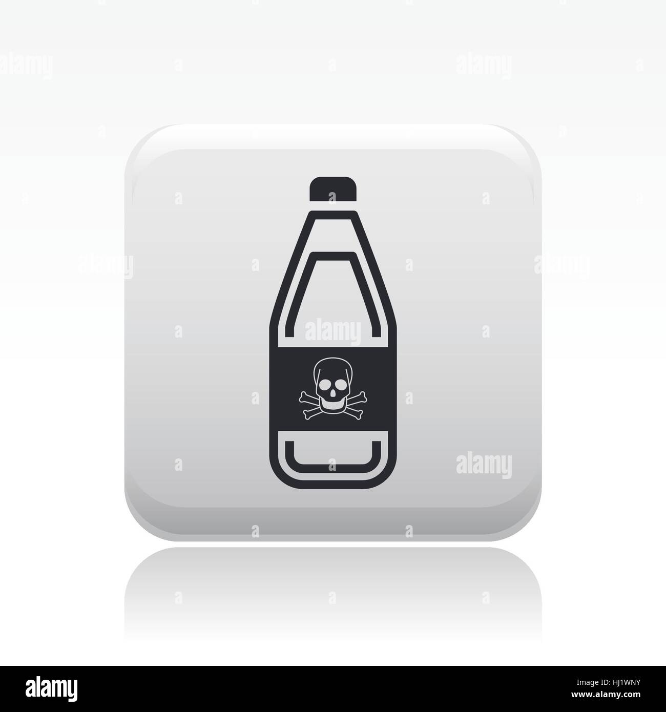 Vector illustration of single isolated danger bottle icon Stock Photo ...