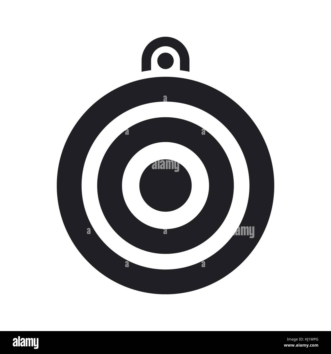 Vector illustration of single isolated target icon Stock Photo - Alamy