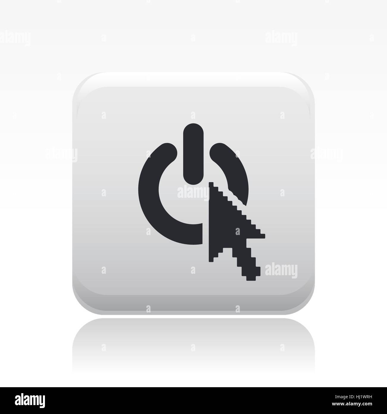 Vector illustration of single isolated power web icon Stock Photo - Alamy