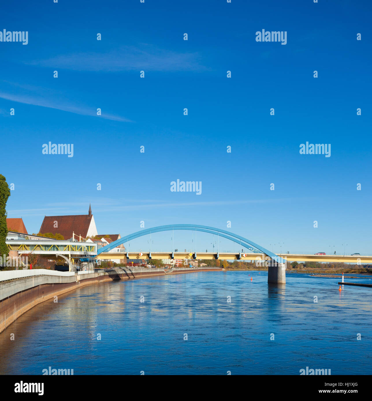 blue, bridge, tourism, shine, shines, bright, lucent, light, serene ...