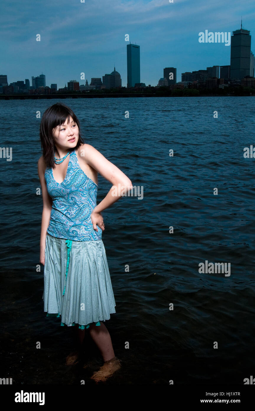 woman, blue, beautiful, beauteously, nice, fashion, lady, female, brown ...