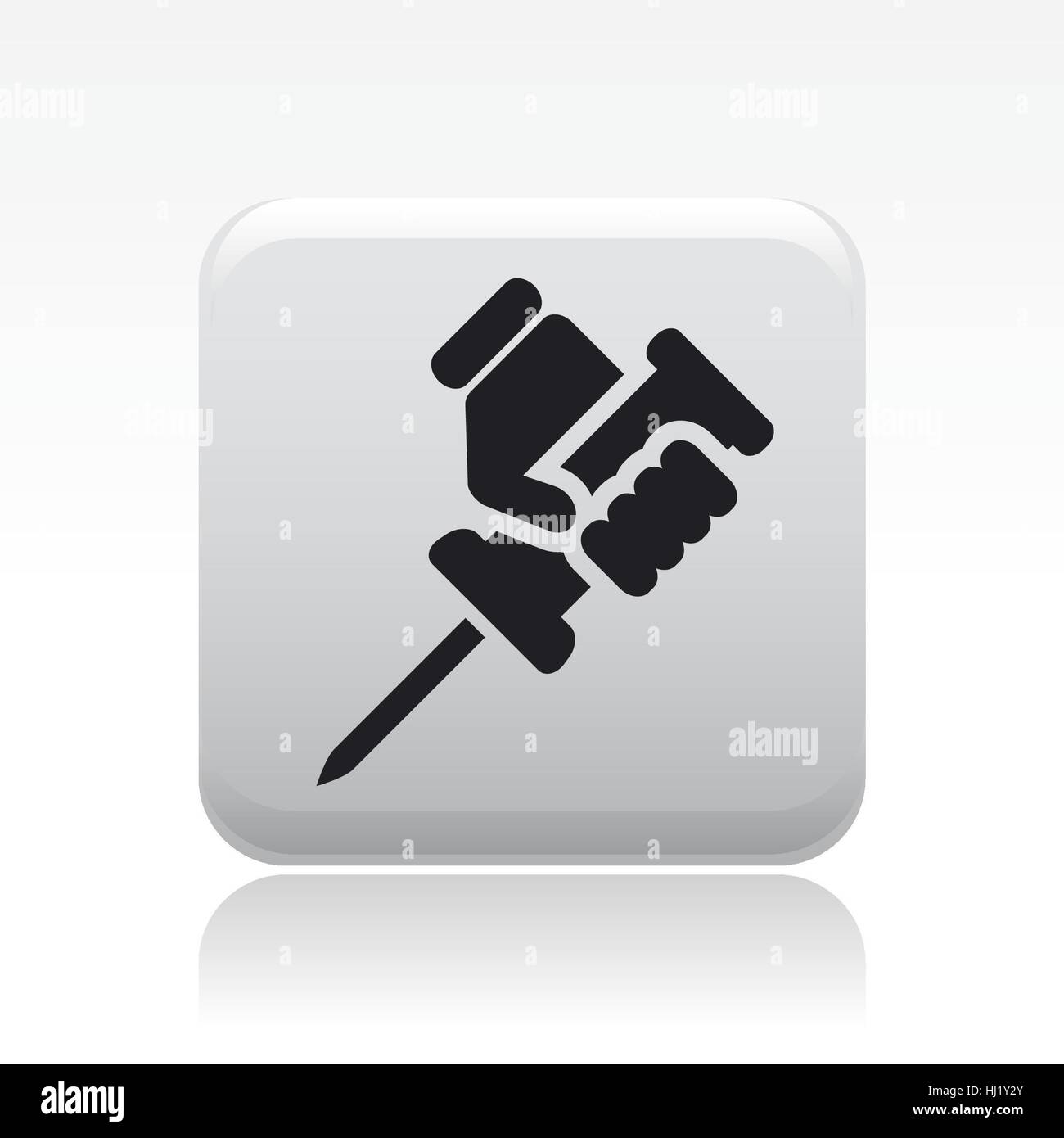 Vector illustration of single isolated bricolage icon Stock Photo - Alamy