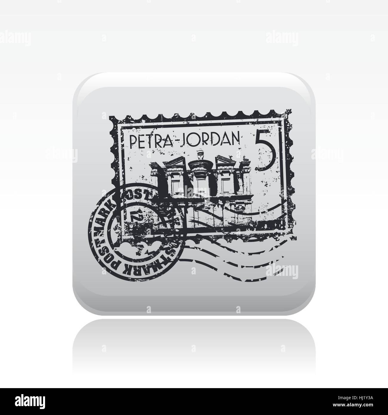 Vector illustration of single isolated Petra icon Stock Photo - Alamy