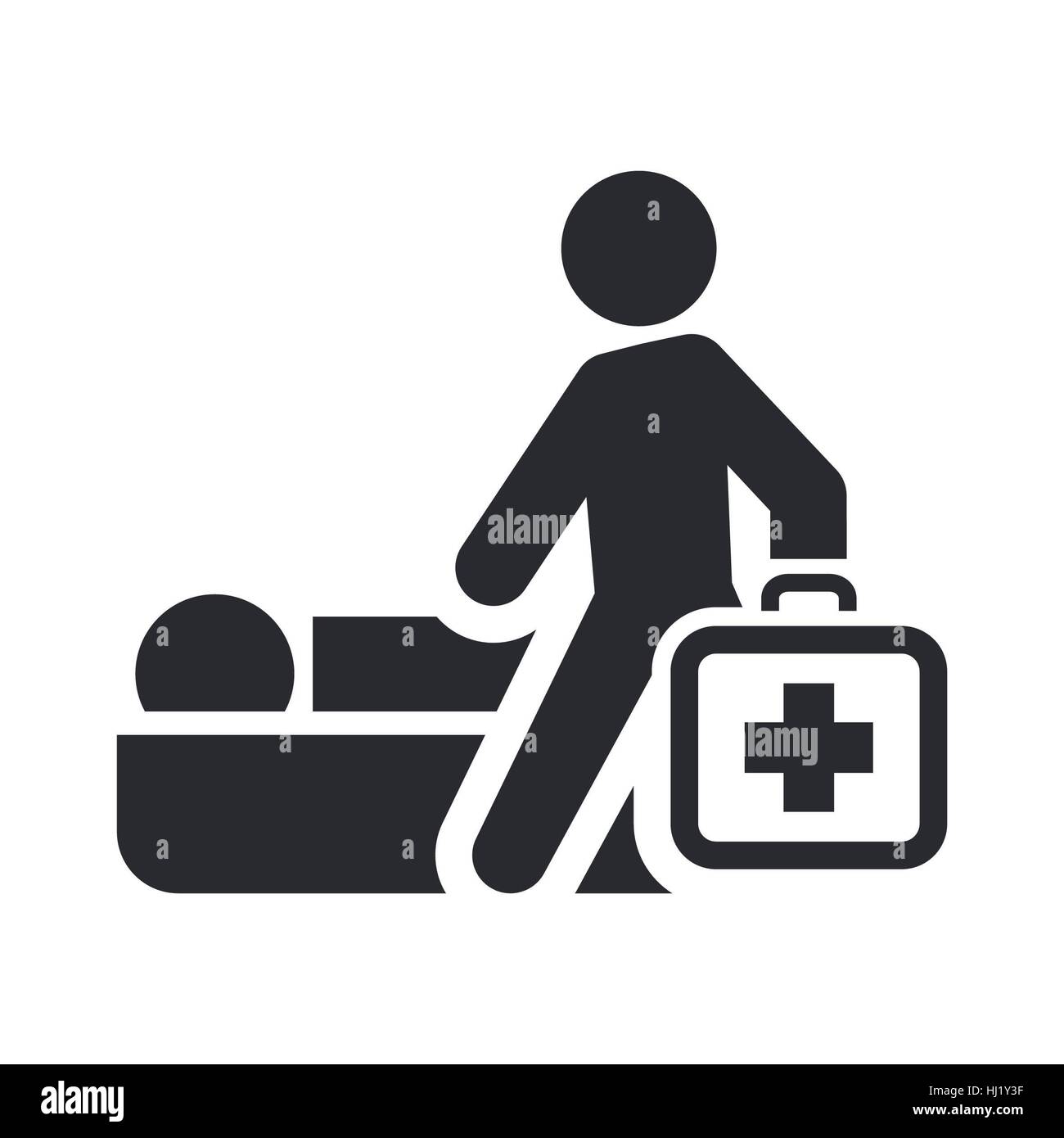 Vector illustration of single isolated medical icon Stock Photo - Alamy