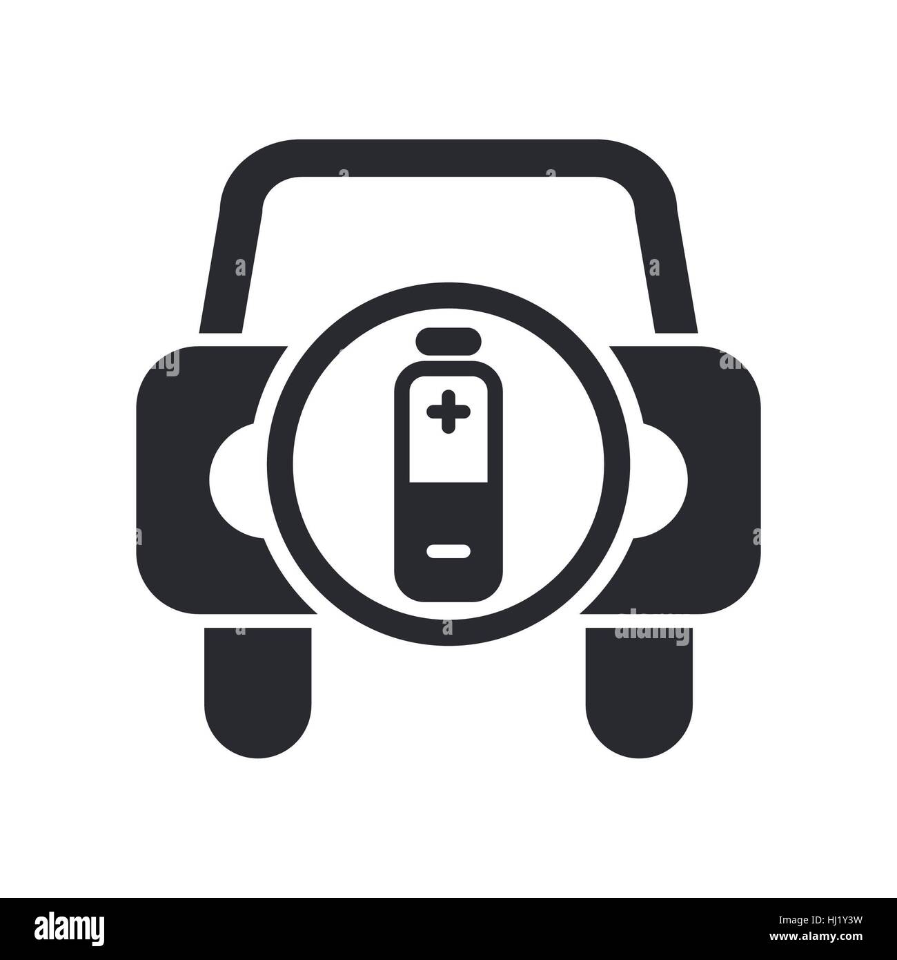 Vector illustration of single isolated car energy icon Stock Photo - Alamy