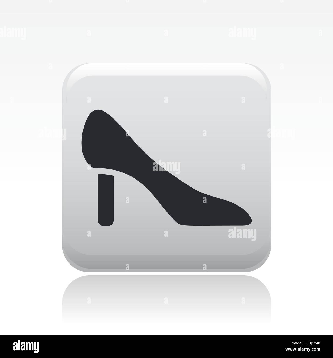 Vector illustration of single isolated shoe icon Stock Photo - Alamy