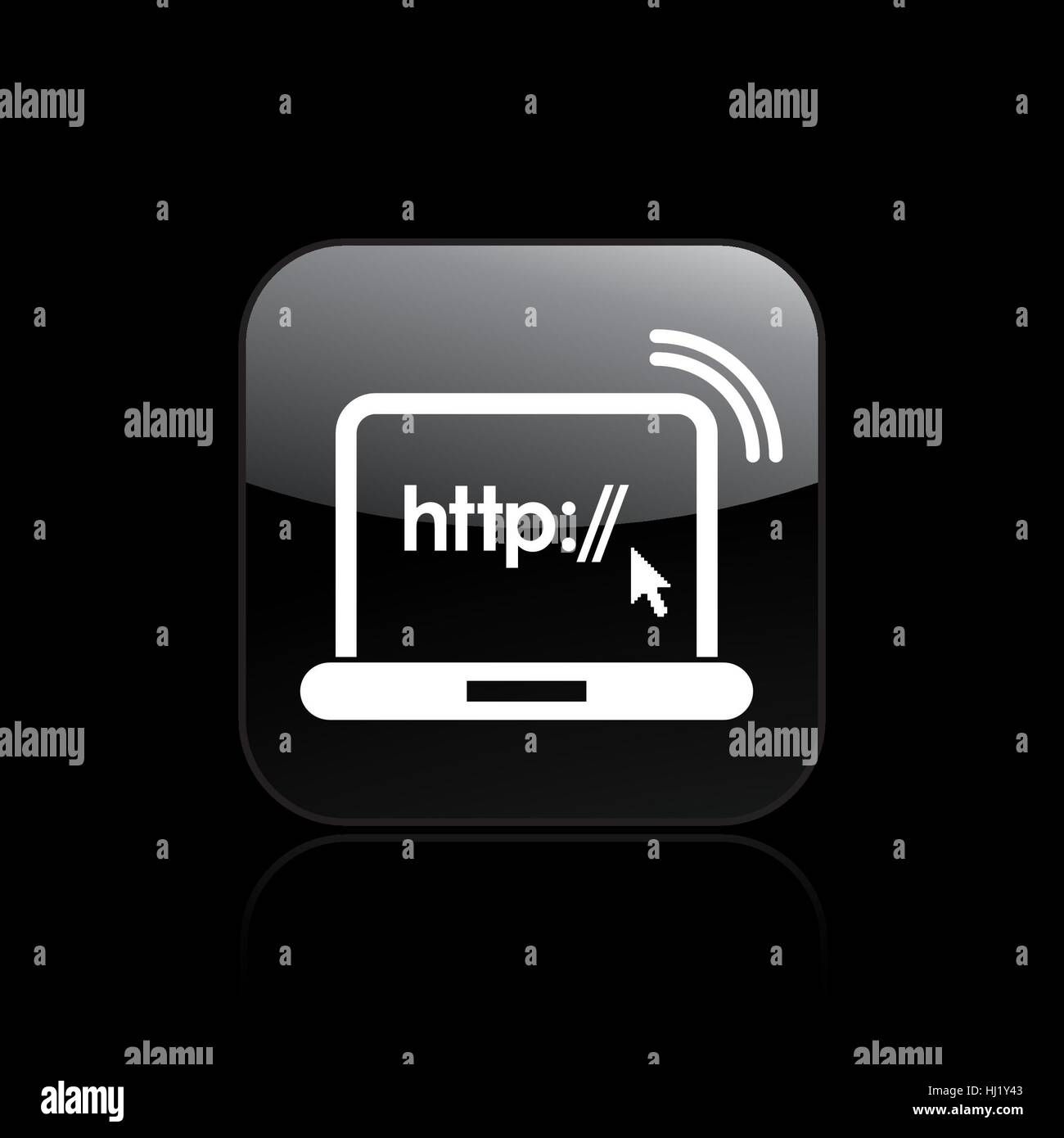 Vector illustration of single isolated http icon Stock Photo - Alamy