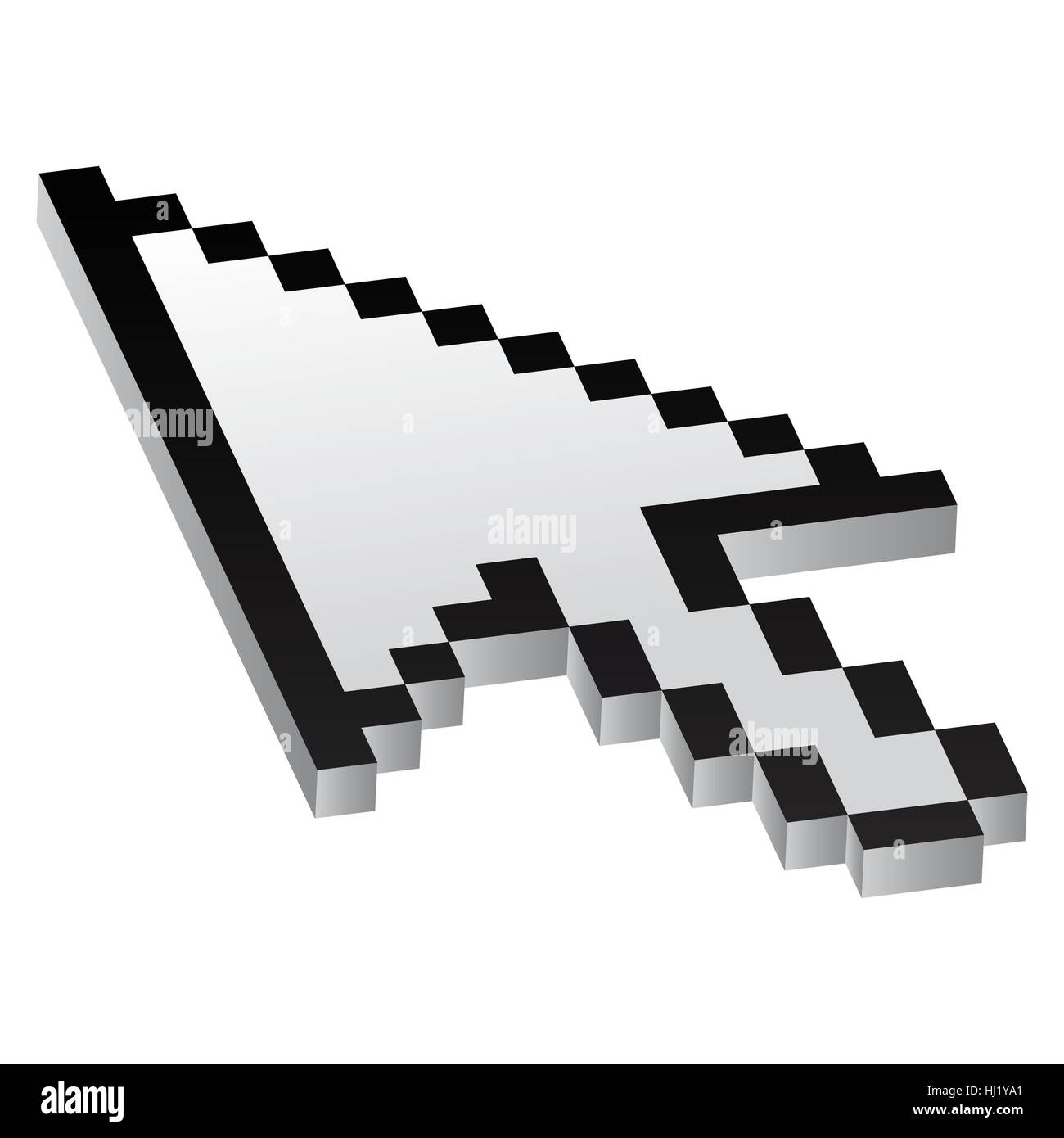 Vector illustration of single isolated pointer mouse icon Stock Photo ...