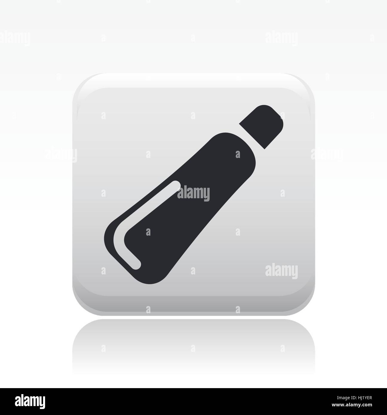 Vector illustration of single isolated tube icon Stock Photo - Alamy