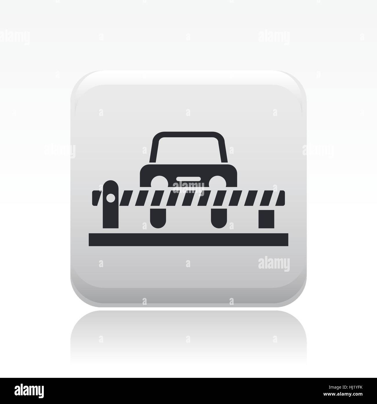 Vector illustration of single isolated barrier icon Stock Photo - Alamy