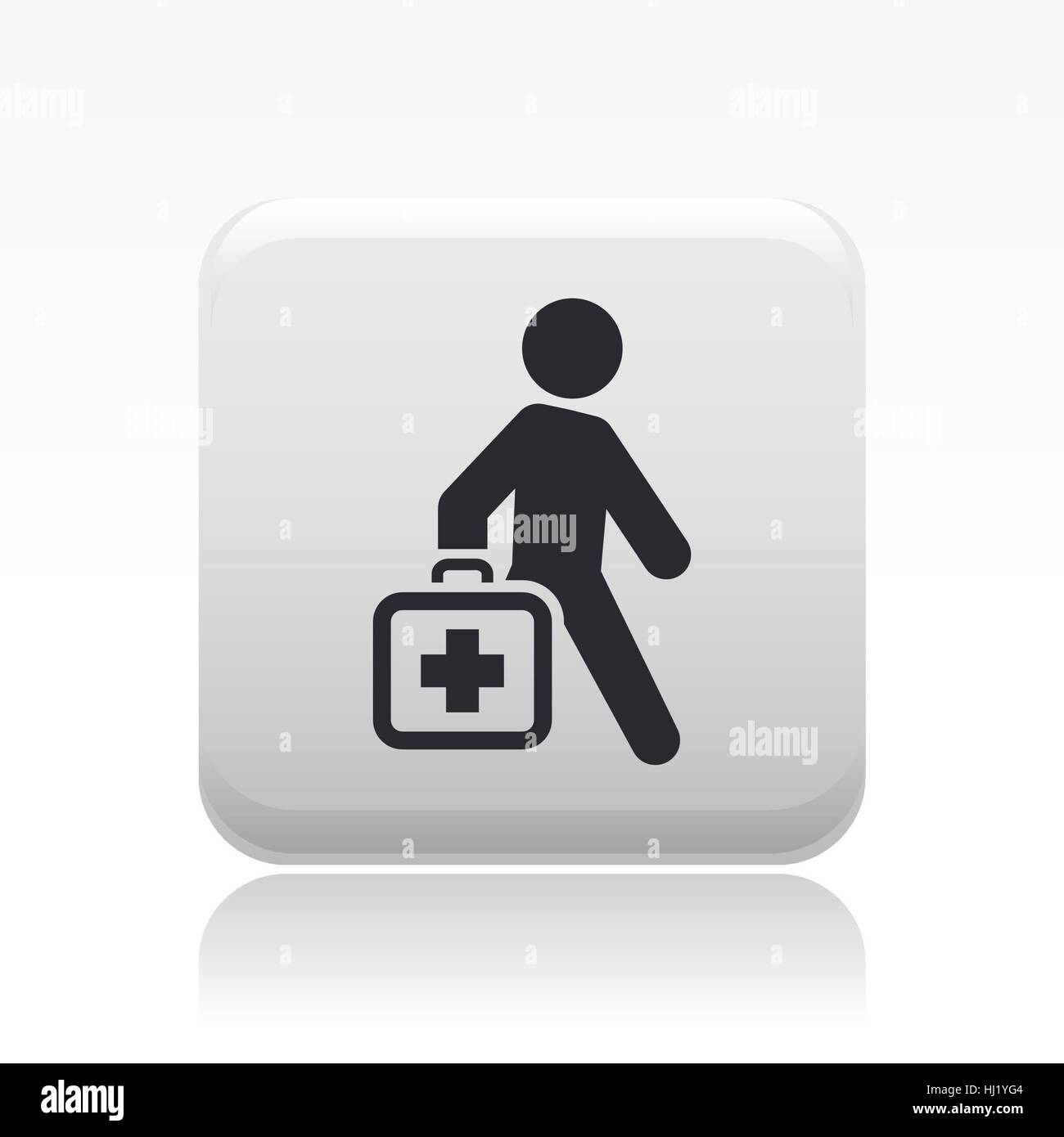 Vector illustration of single isolated medical icon Stock Photo - Alamy