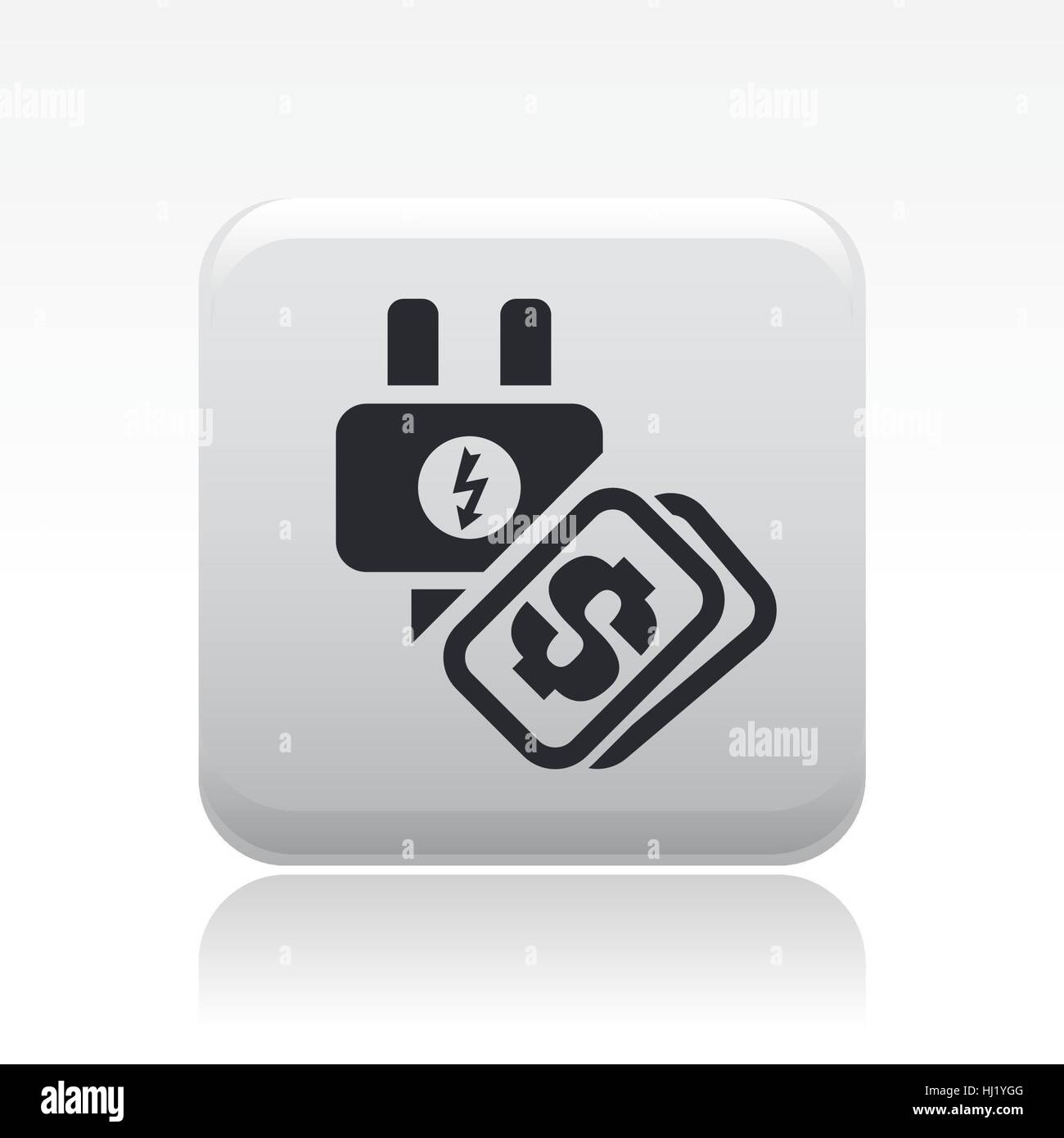 Vector illustration of single isolated energy price icon Stock Photo ...