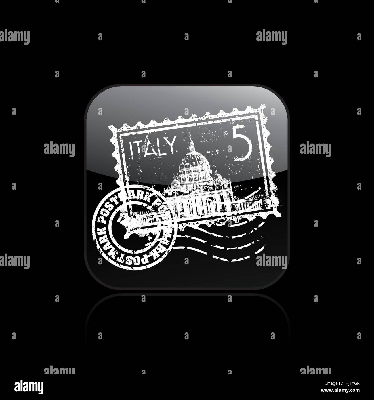 Vector illustration of single isolated Italy icon Stock Photo - Alamy