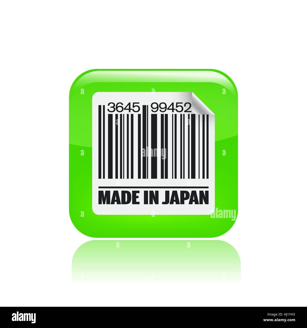 Vector illustration of single isolated made in Japan icon Stock Photo ...