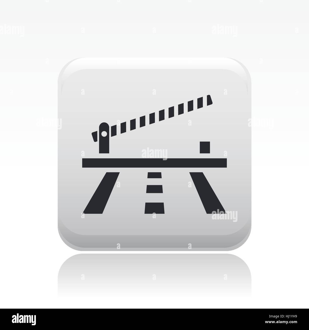 Vector illustration of single isolated barrier icon Stock Photo - Alamy