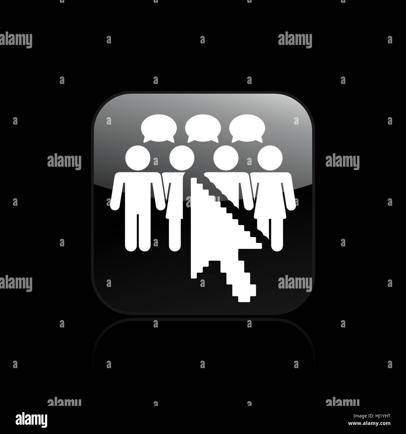 Vector illustration of single isolated social network icon Stock Photo ...