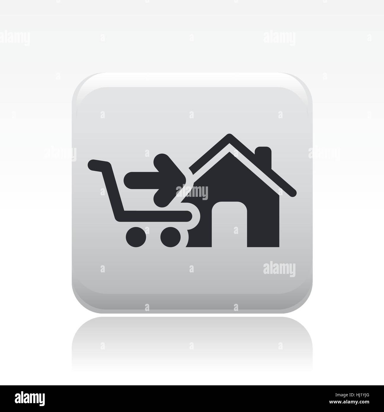 Vector illustration of single isolated store icon Stock Photo - Alamy