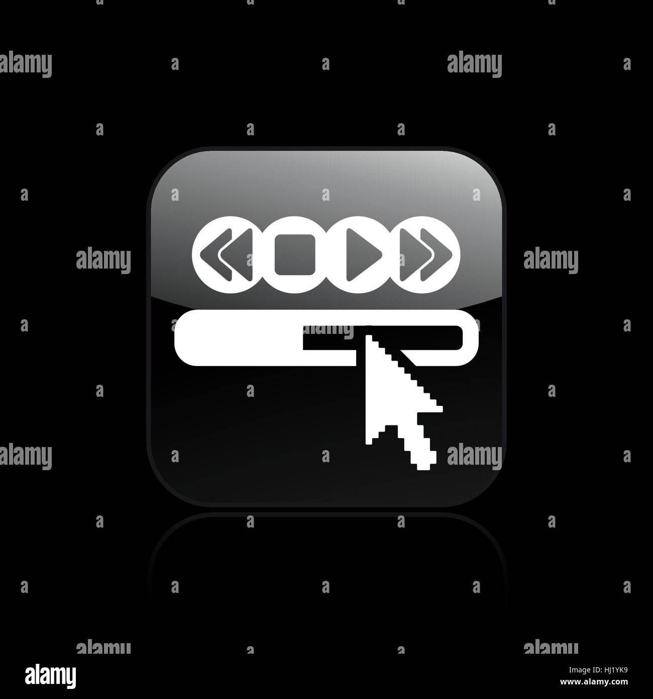 Vector illustration of single isolated player icon Stock Photo - Alamy