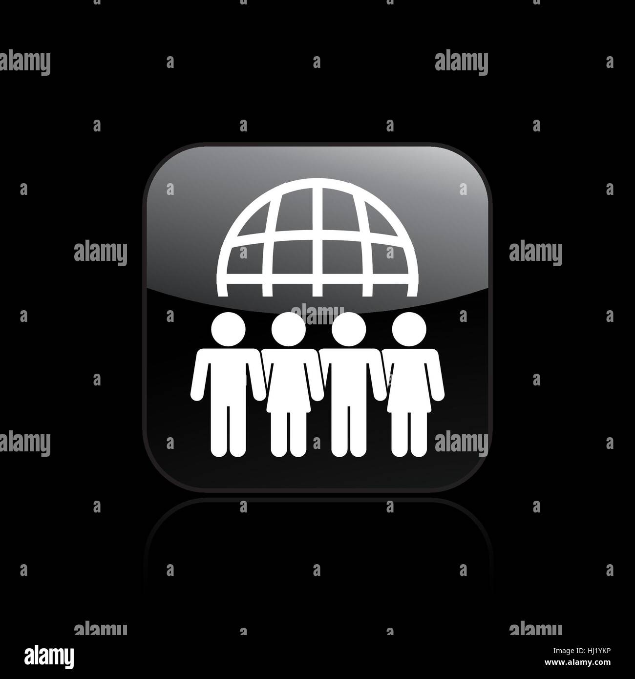 Vector illustration of single isolated social icon Stock Photo - Alamy