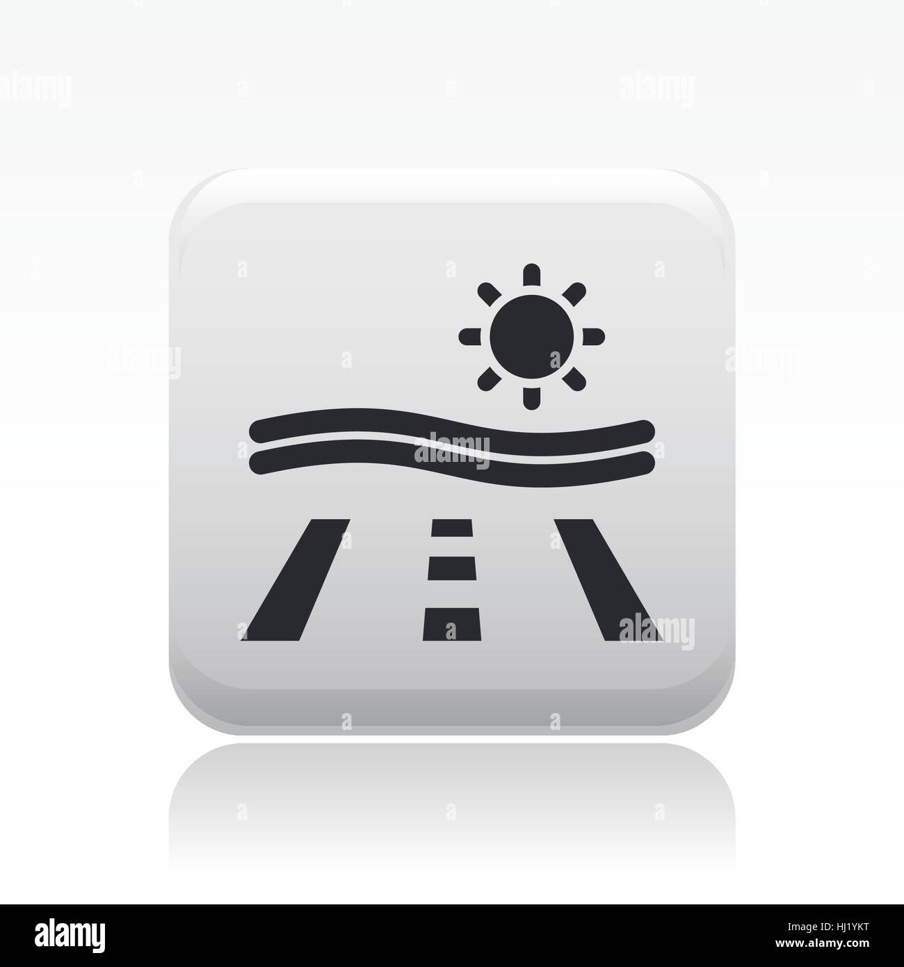 Vector illustration of single isolated road icon Stock Photo - Alamy
