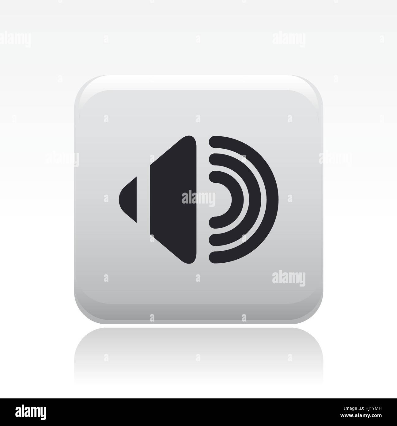 Vector illustration of single isolated audio icon Stock Photo - Alamy