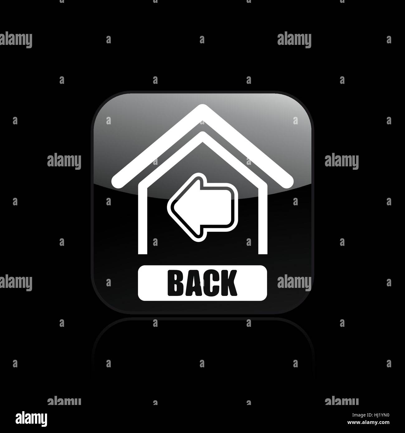 Vector illustration of single isolated web back icon Stock Photo - Alamy