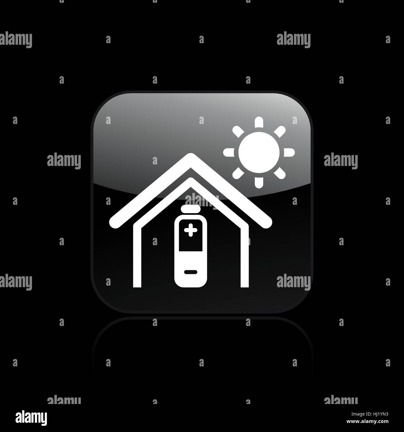 Vector illustration of single isolated home energy icon Stock Photo - Alamy