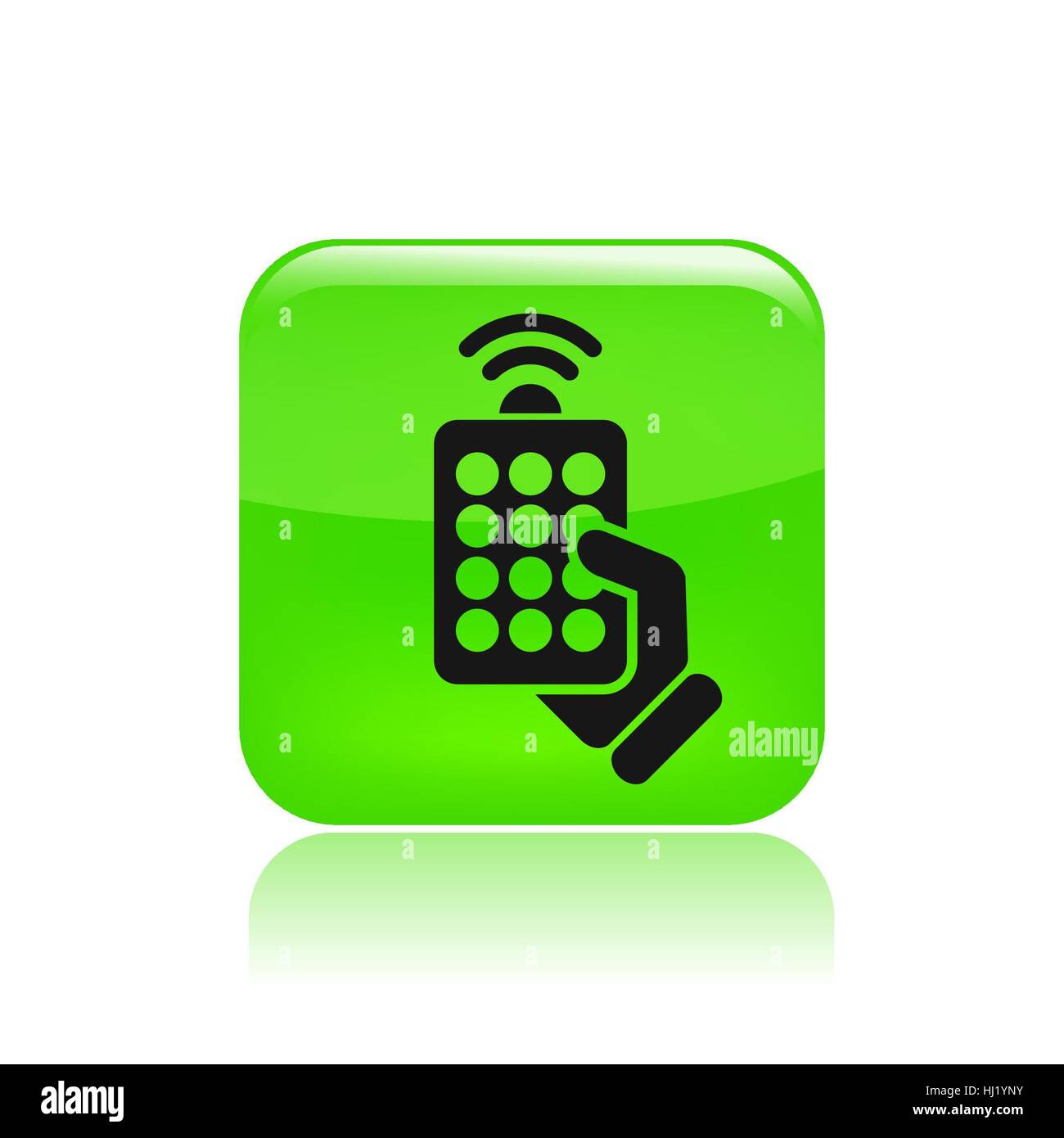 Vector illustration of single isolated remote icon Stock Photo - Alamy