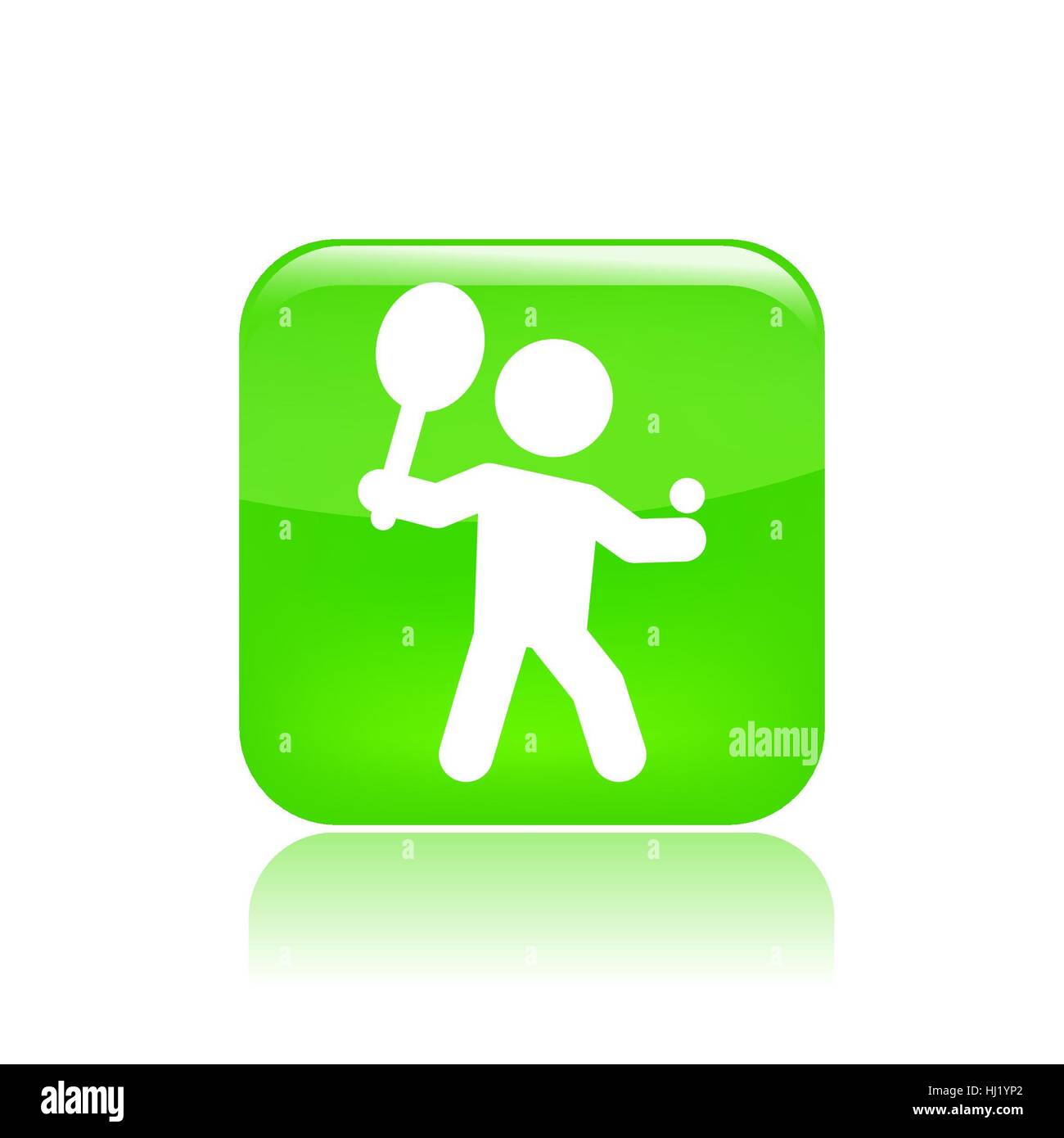Vector illustration of single isolated tennis icon Stock Photo - Alamy