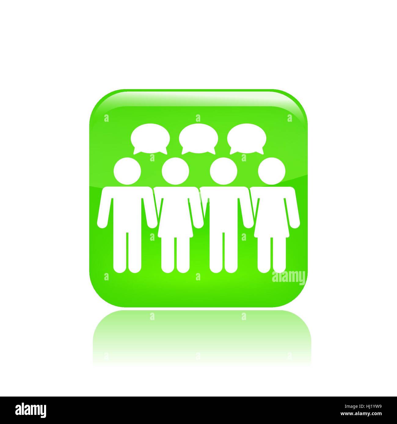 Vector illustration of single isolated group icon Stock Photo - Alamy