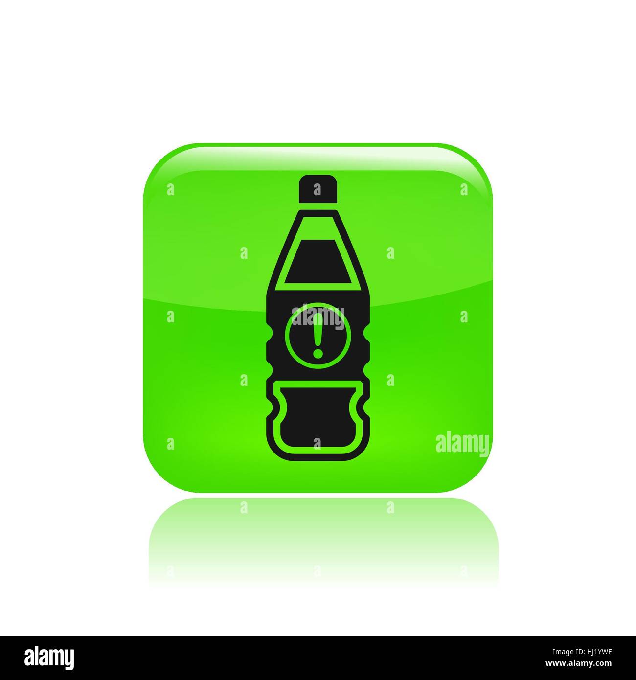 Vector illustration of single isolated bottle icon Stock Photo - Alamy