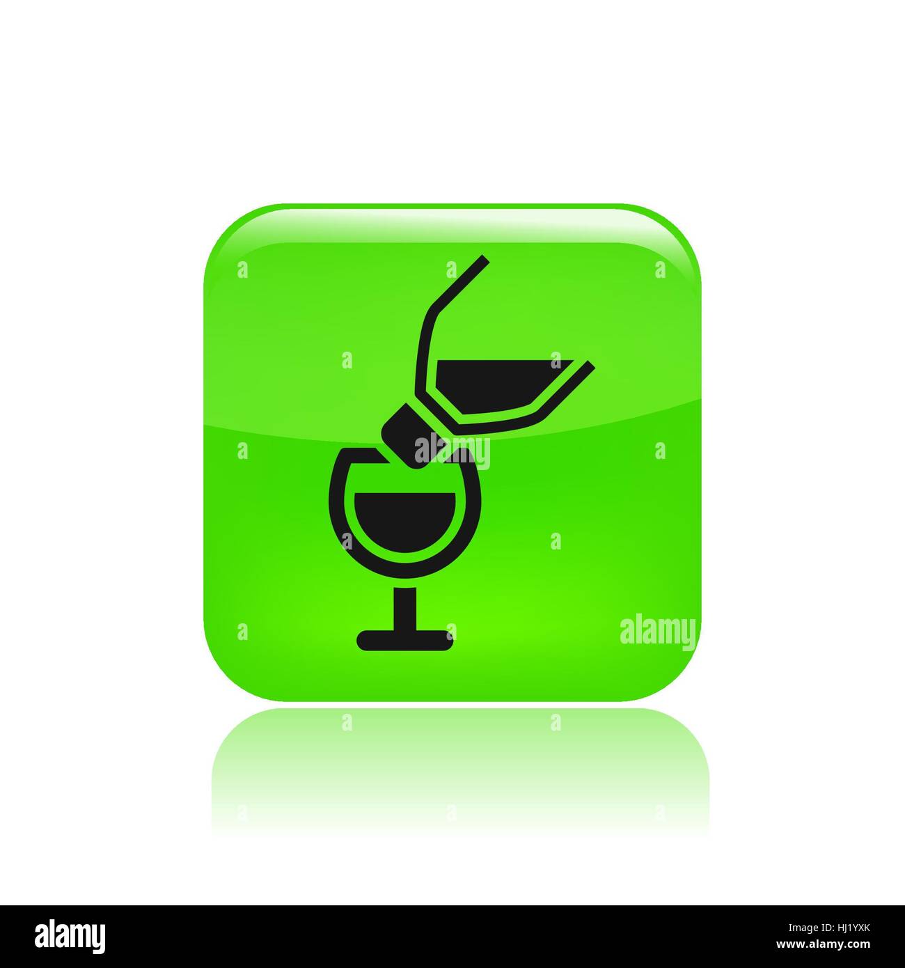 Vector illustration of single isolated pour icon Stock Photo - Alamy