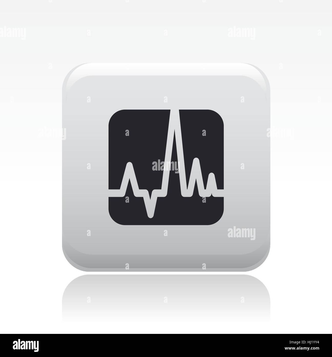 Vector illustration of single isolated wave icon Stock Photo - Alamy