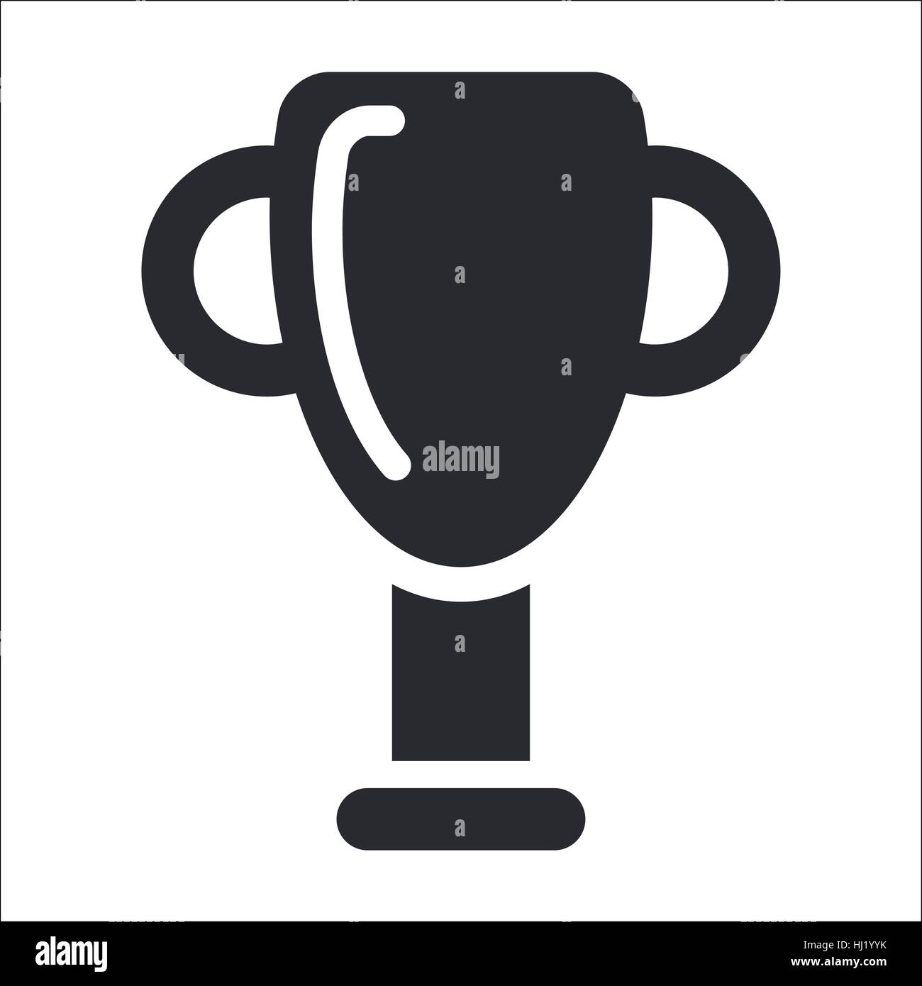 Vector illustration of single isolated cup win icon Stock Photo - Alamy