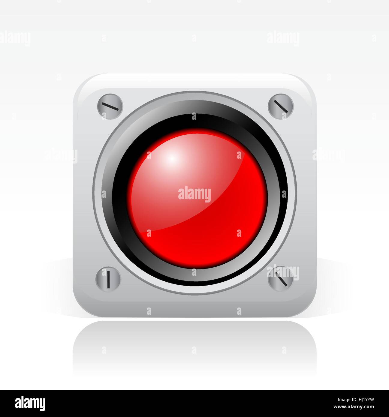 Vector illustration of single isolated red signal icon Stock Photo - Alamy