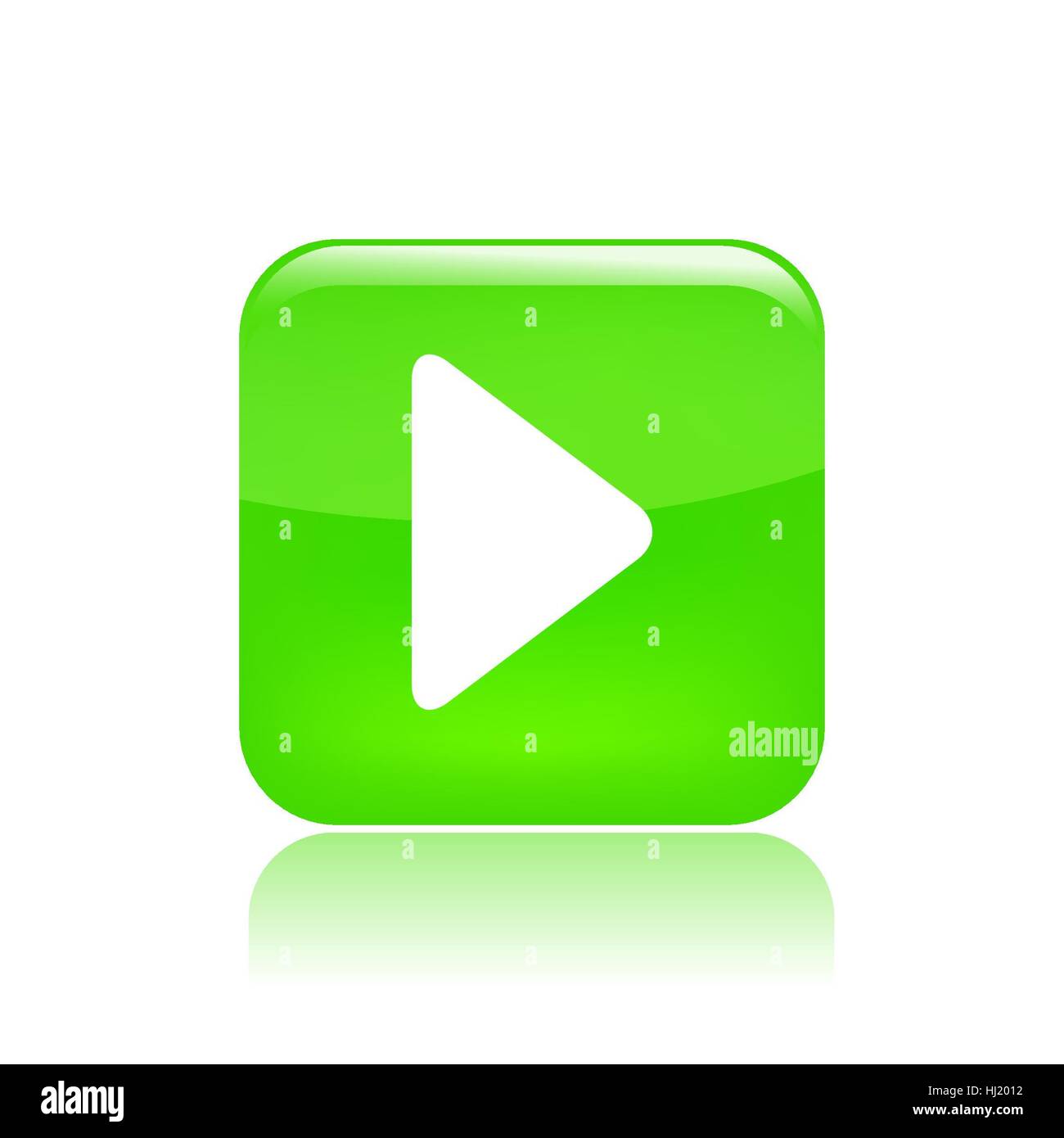 Vector illustration of single isolated play icon Stock Photo - Alamy