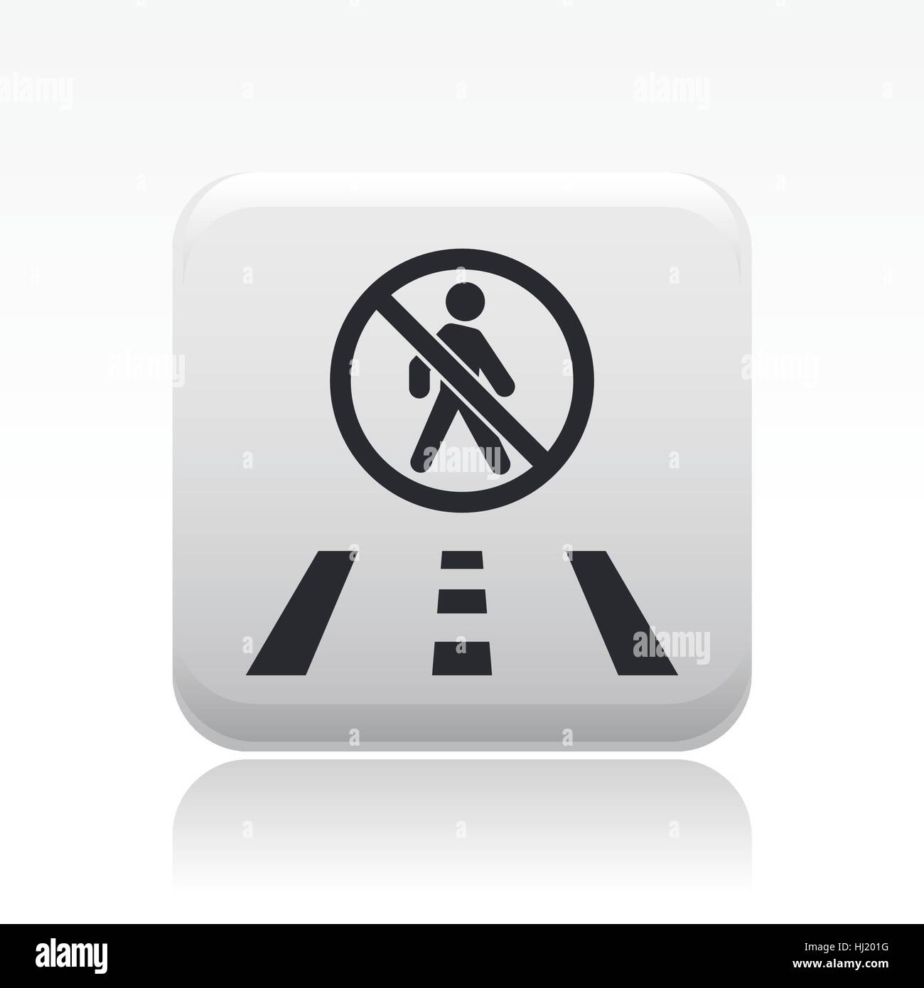 Vector illustration of single isolated road icon Stock Photo - Alamy