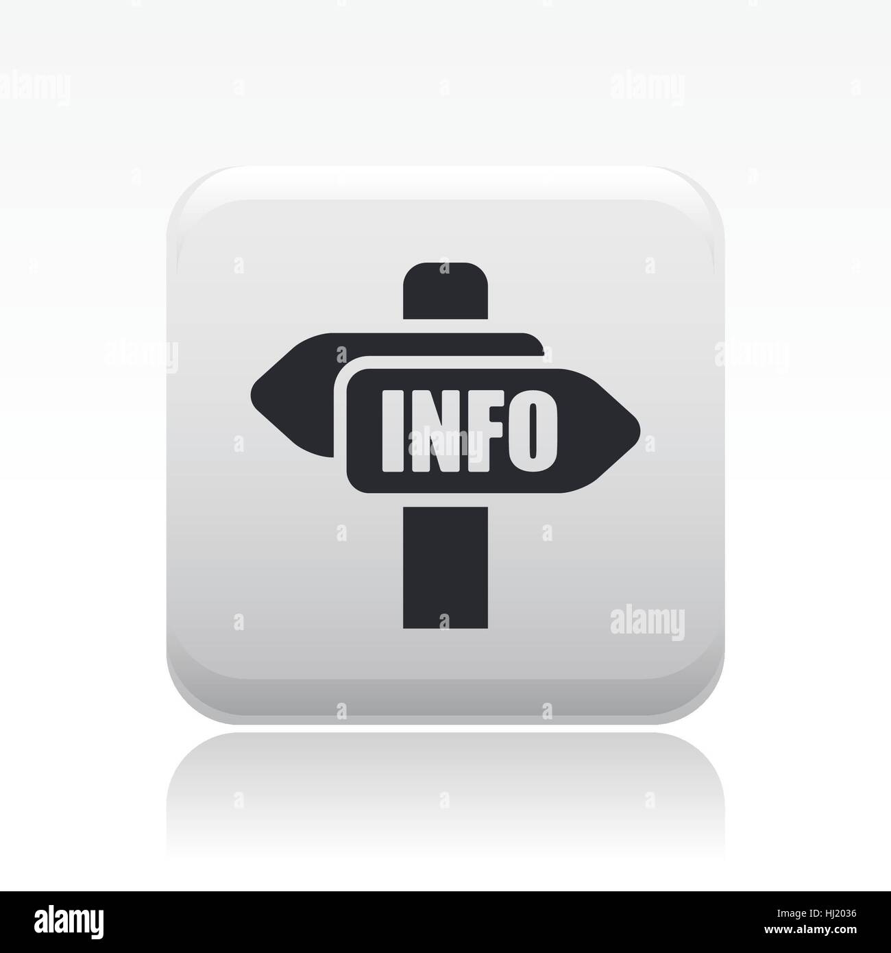 Vector illustration of single isolated info direction icon Stock Photo ...