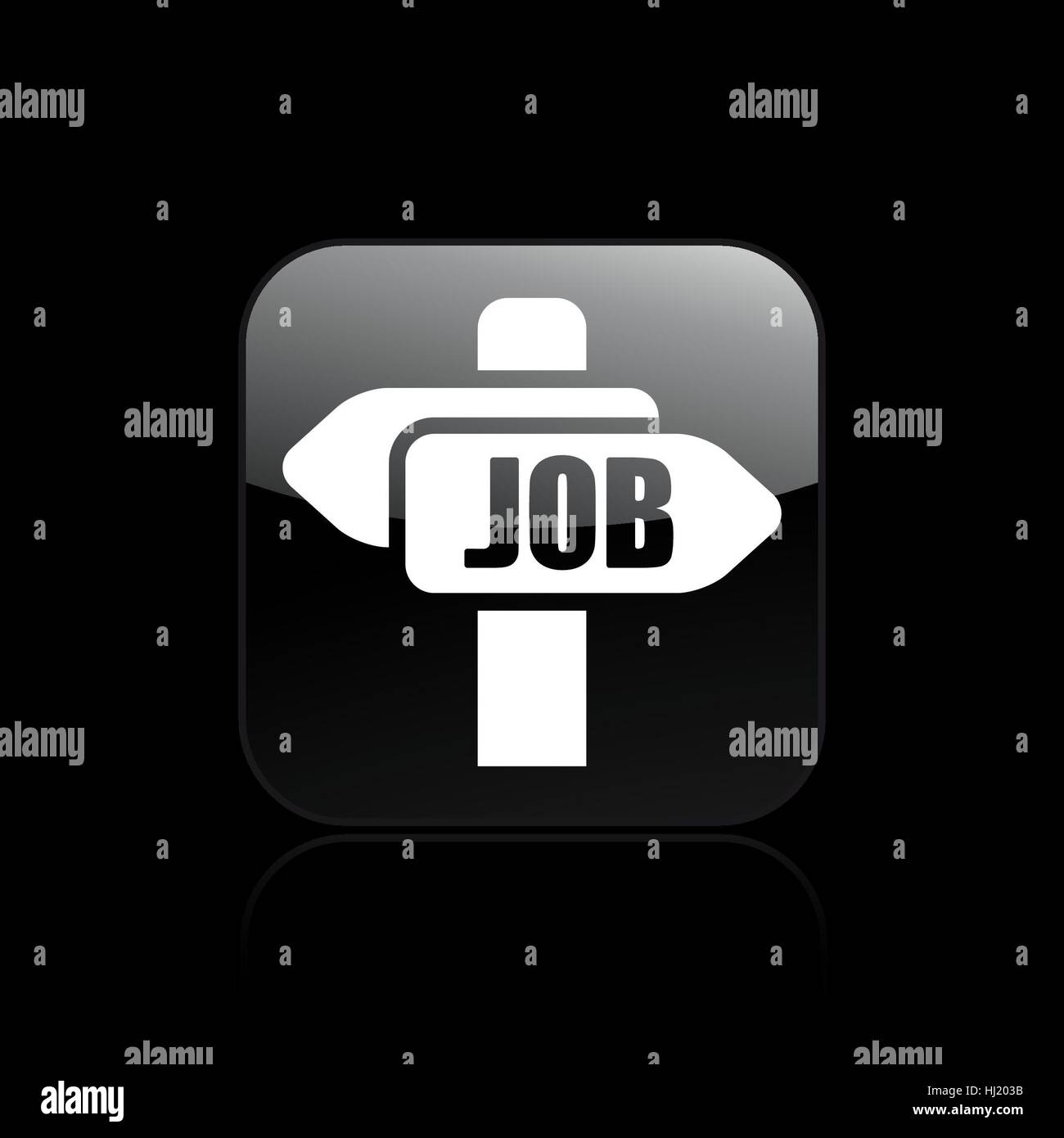 Vector illustration of single isolated job icon Stock Photo - Alamy