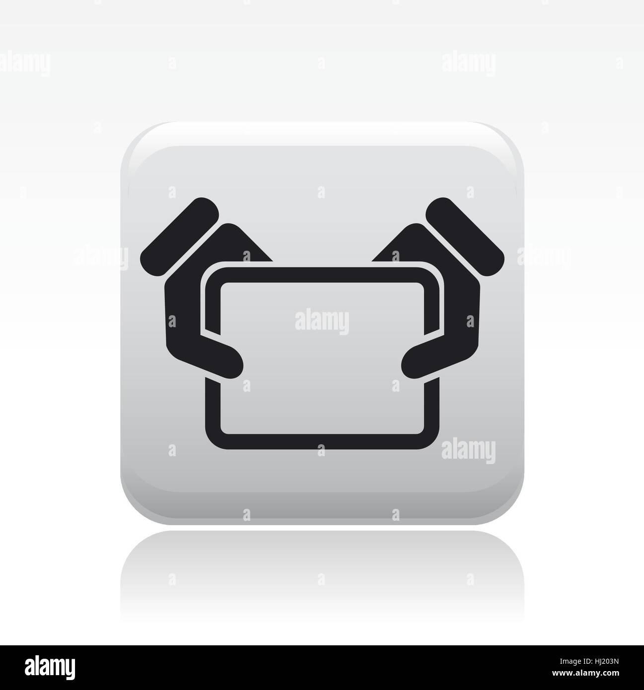 Vector illustration of single isolated pc icon Stock Photo - Alamy