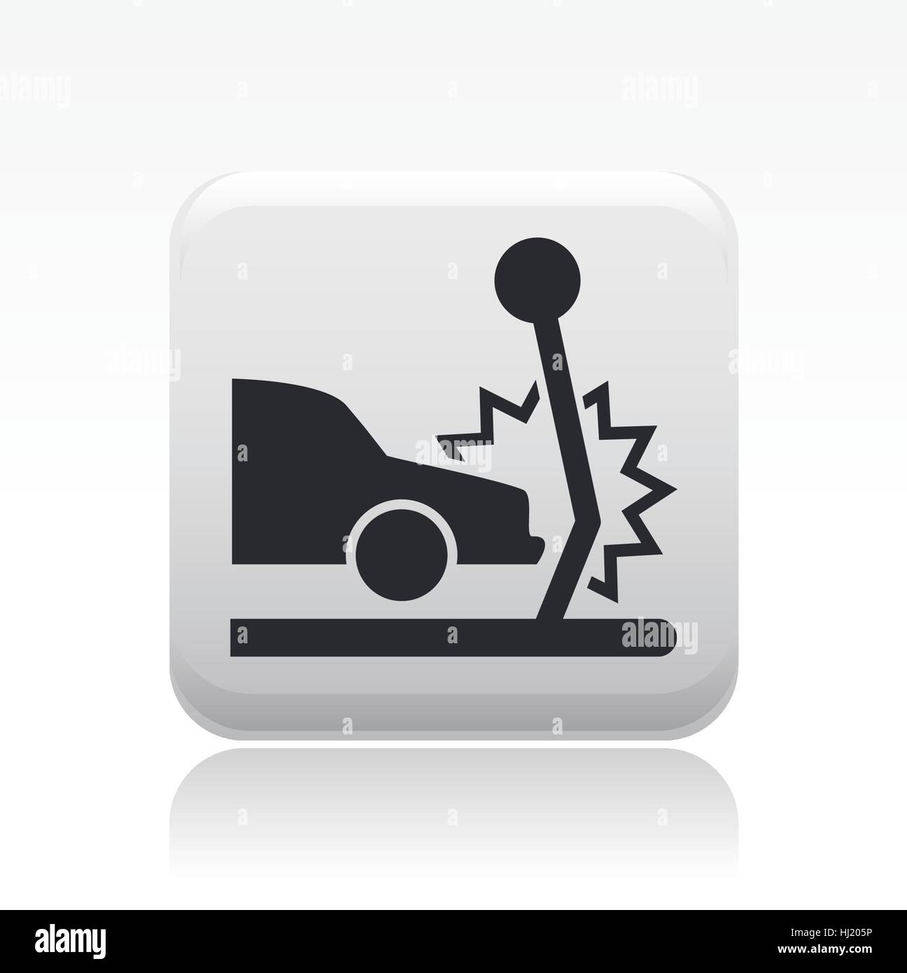 Vector illustration of single isolated crash icon Stock Photo - Alamy
