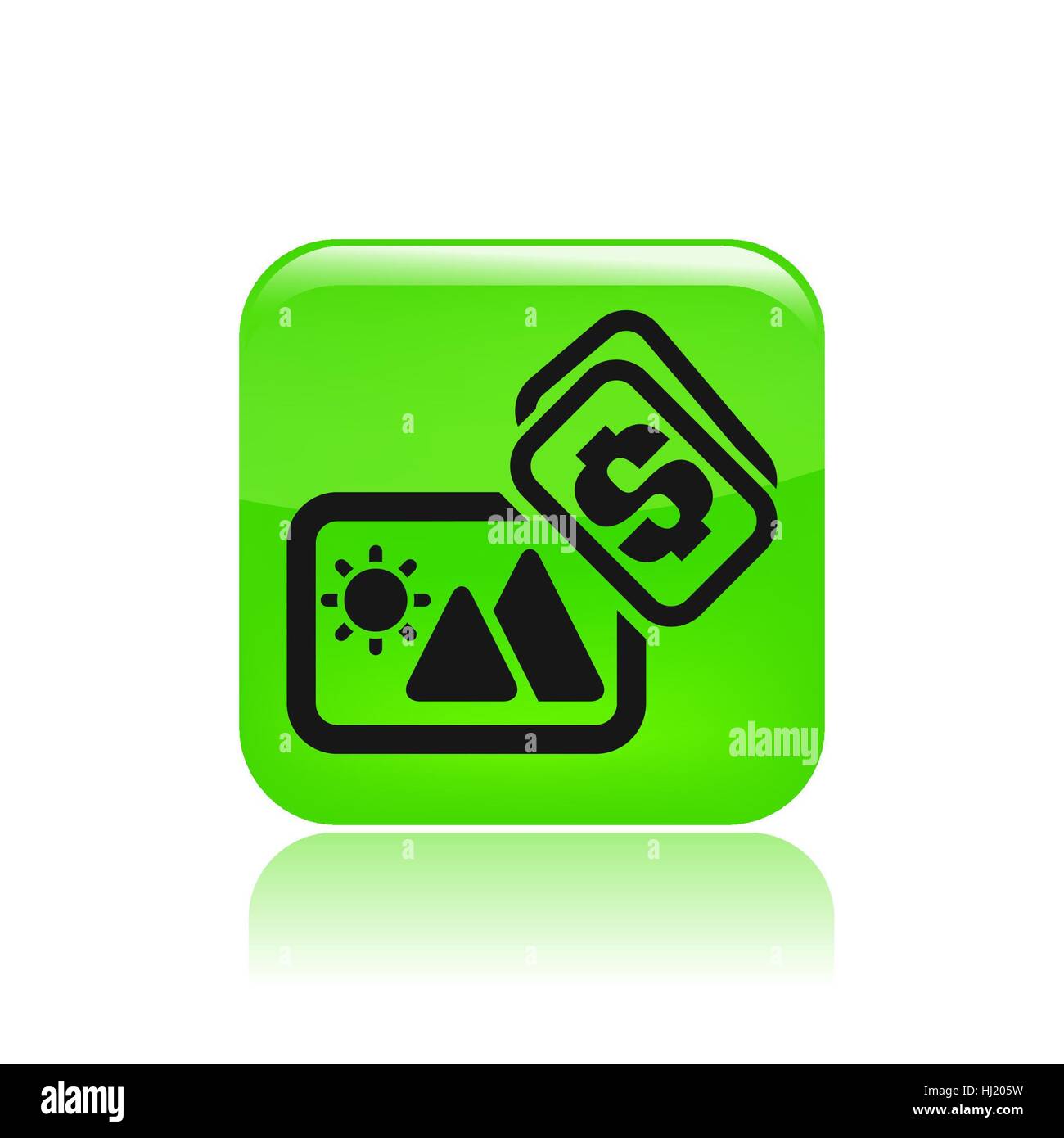 Vector illustration of single isolated sale photo icon Stock Photo - Alamy