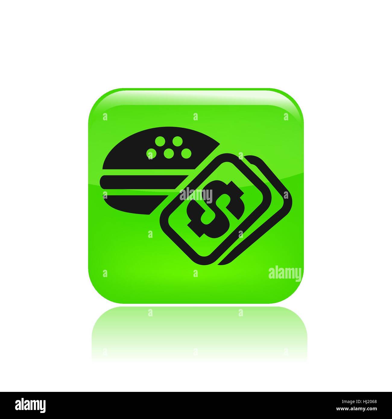 Vector illustration of single isolated food price icon Stock Photo - Alamy